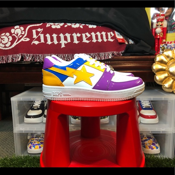 Bape | Shoes | Bape La Exclusive Color Block Bape Sta | Poshmark